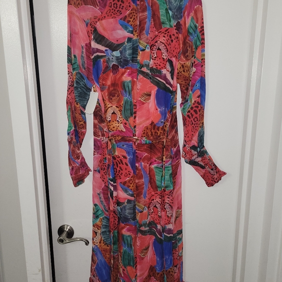 FARM Rio | Dresses | Farm Rio Animal Collage Maxi Dress | Poshmark